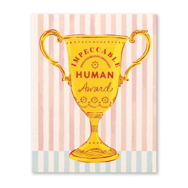 CONGRATULATIONS CARD – IMPECCABLE HUMAN AWARD | FREE SHIPPING | A ...
