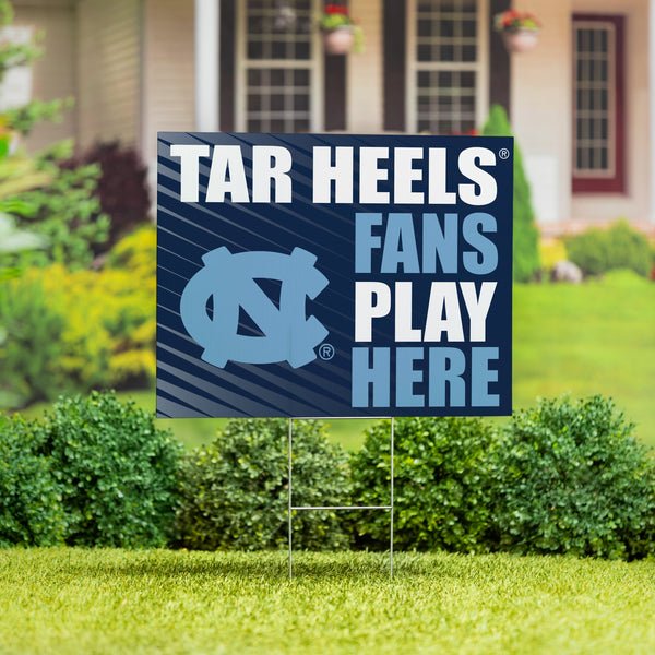University of North Carolina Coroplast Yard Sign "Fans Play Here" – A ...
