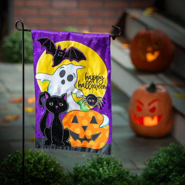 Halloween Friends Applique Garden Flag – A. Dodson's