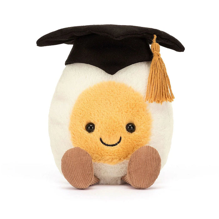 Amuseables Boiled Egg Graduation By Jellycat | FREE SHIPPING | A DODSON'S