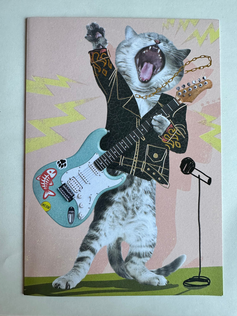 ROCKER CAT CARD