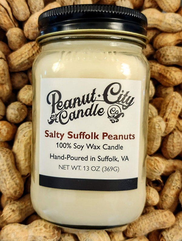 Salty Suffolk Peanuts 13oz. Mason Jar | FREE SHIPPING | A. DODSON'S – A ...
