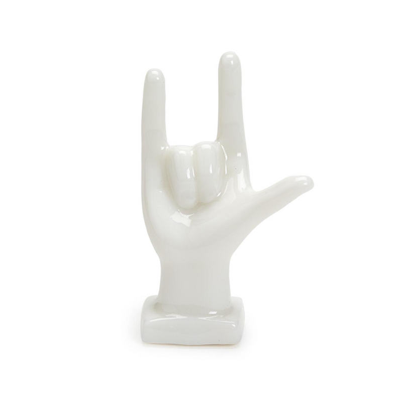 I love You Hand Gesture on Rectangle Base | FREE SHIPPING | A DODSON'S