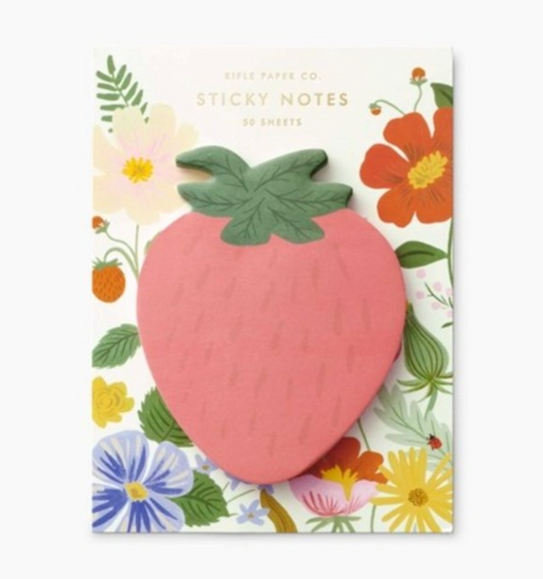 Strawberry Sticky Notes by Rifle Paper Co | FREE SHIPPING | A DODSON'S ...