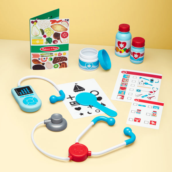 Melissa & Doug Get Well Doctor Kit Pretend Play Set 25 Toy Pieces for ...