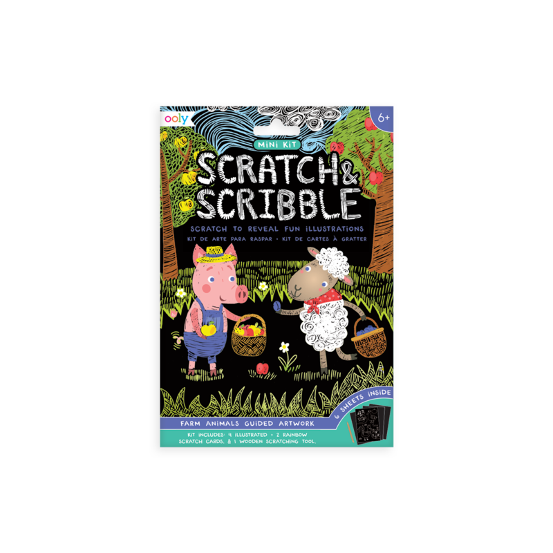 SCRATCH AND SCRIBBLE MINI SCRATCH ART KIT | FREE SHIPPING | A. DODSON'S