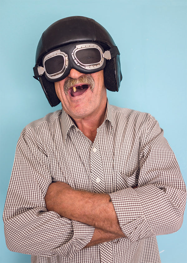 TOOTHLESS MAN WITH HELMET CARD | FREE SHIPPING | A DODSON'S