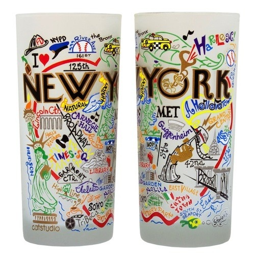 NEW YORK CITY GLASS BY CATSTUDIO | FREE SHIPPING | A DODSON'S
