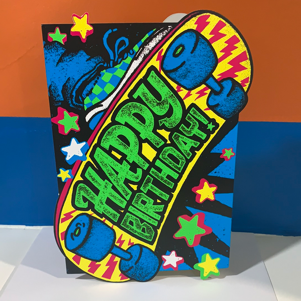 NEON SKATE BOARD CARD | FREE SHIPPING | A DODSON'S – A. Dodson's